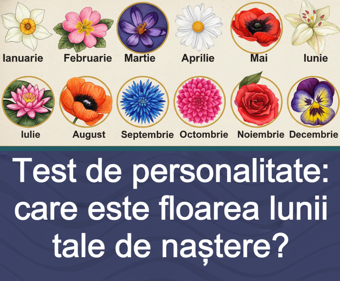 Test de personalitate: care este floarea lunii tale de naștere?